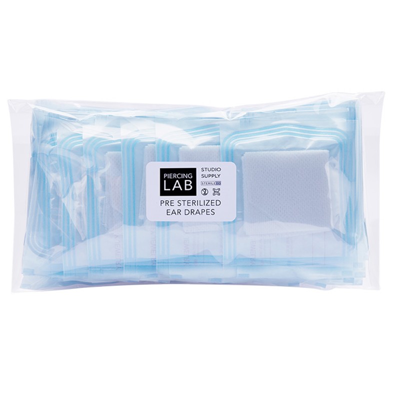 Ear drapes - sterylne serwety do przekłuć, 50 szt. - Arif.pl